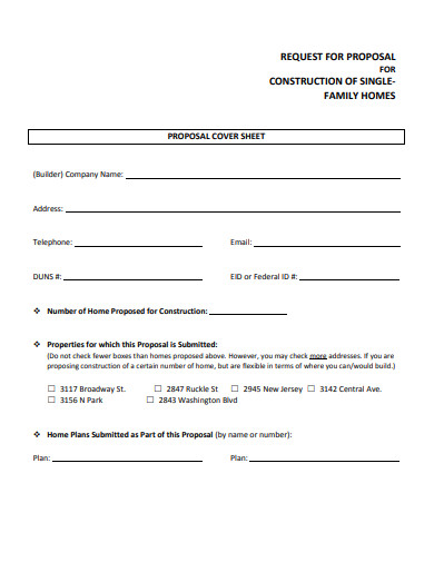 8+ FREE Residential Construction Proposal Templates in PDF