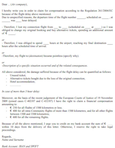 13+ Free Travel Complaint Letter Templates - Word, PDF