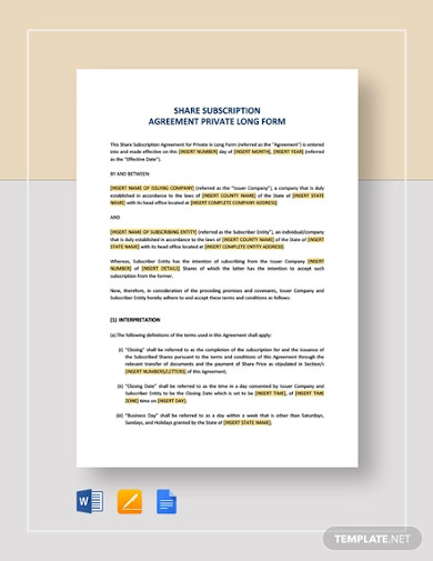 13+ Private Agreement Templates - Google Docs, Word, Pages, PDF