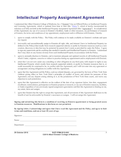 17+ Intellectual Property Agreement Templates - PDF, DOC