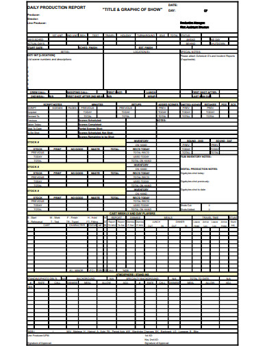10+ Production Daily Report Templates in Word | Google Docs | Apple ...