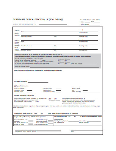 12+ FREE Real Estate Certificate Templates in PDF, Word