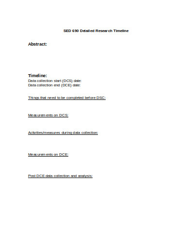 16+ Research Timeline Templates - Google Docs, Word, Pages, PPT, PDF