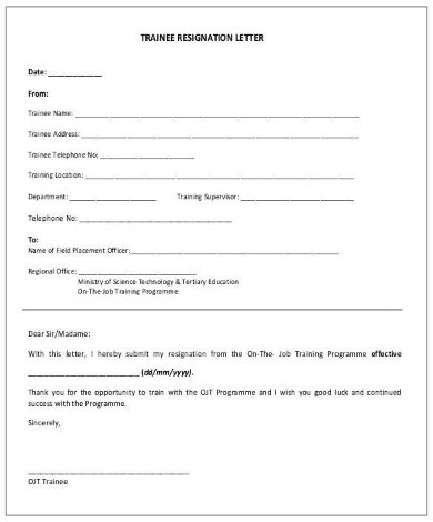 Sample Resignation Letter Templates - Google Docs, MS Word, Pages, PDF