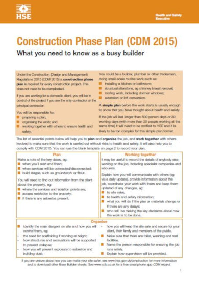 14+ FREE Construction Action Plan Templates - PDF, DOCX