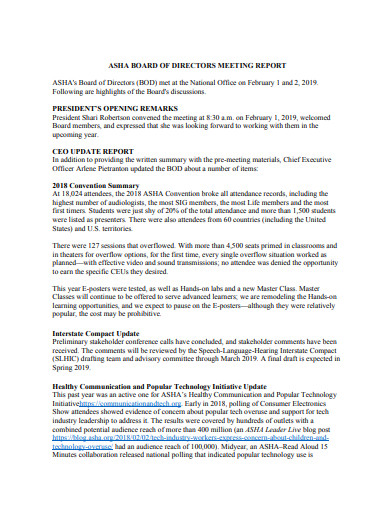 21 Meeting Report Templates In Google Docs Word Pages PDF