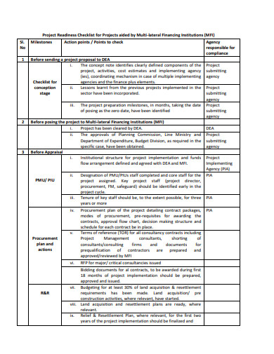 24+ Project Checklist Templates in Google Docs | Word | Pages | PDF | XLS