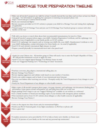 10+ Travel Timeline Templates - PDF, DOCX