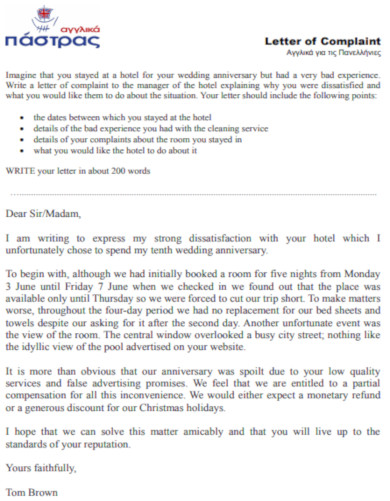 13+ Free Travel Complaint Letter Templates - Word, PDF