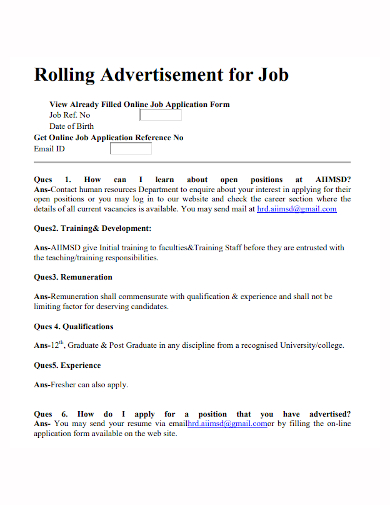 16+ Job Advertisement Templates - AI, Pages, PSD, PDF