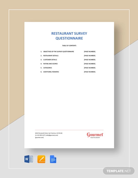 32+ Questionnaire Templates in Word Format