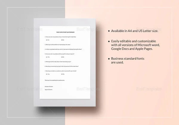 32+ Questionnaire Templates in Word Format