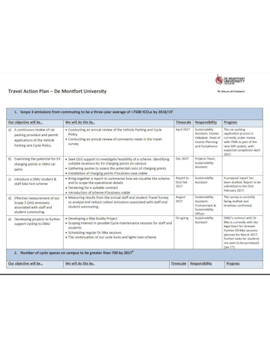 10+ Travel Action Plan Templates - PDF, DOCX