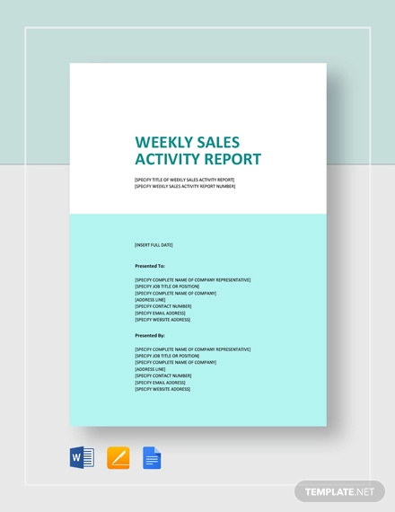 23+ Activity Report Templates- Free Word, PDF Format Download
