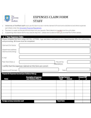 9+ Travel Allowance Claim Form Templates - PDF, Word