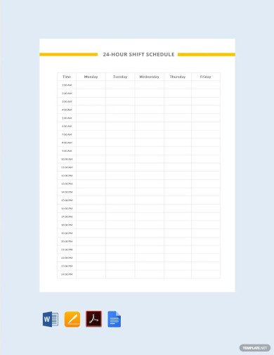 33+ 24 Hours Schedule Templates - PDF, DOC, Excel