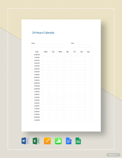 33+ 24 Hours Schedule Templates - PDF, DOC, Excel