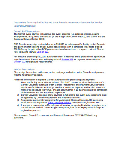 7+ Addendum Contract Templates - PDF