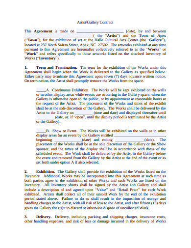 16+ Artist Contract Templates in Google Docs | Word | Pages | PDF