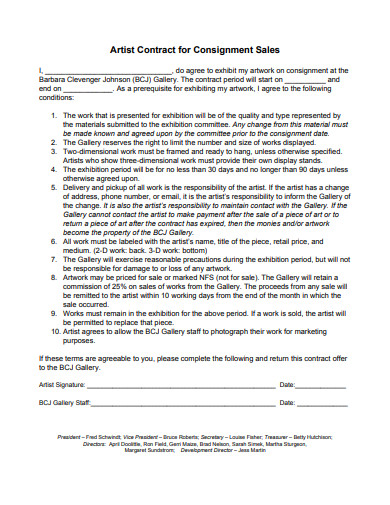 16+ Artist Contract Templates in Google Docs | Word | Pages | PDF