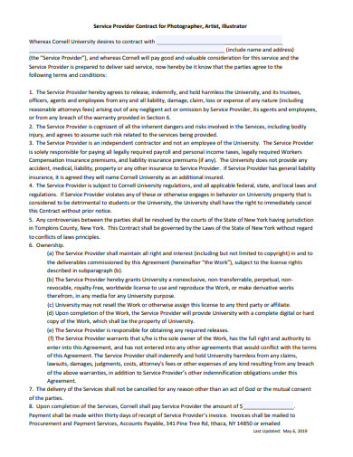 16+ Artist Contract Templates in Google Docs | Word | Pages | PDF