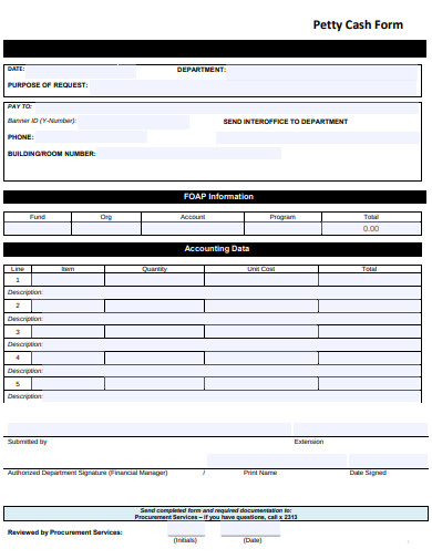20+ Petty Cash Form Templates in Google Docs | Word | Pages | PDF | XLS