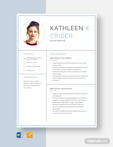 11+ Operator Resume Templates in Word | Pages | PDF