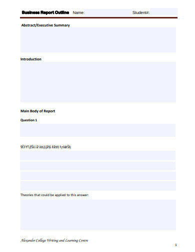 11+ Outline Report Templates in Google Docs | Word | Pages | PDF