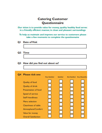 23+ Customer Questionnaire Templates in Google Docs | Pages | PDF | Word