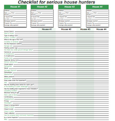 18+ House Checklist Templates in Google Docs | Word | Pages | PDF | XLS