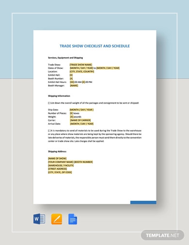 How To Make/Create a Trade Show Checklist [Templates + Examples] 2023