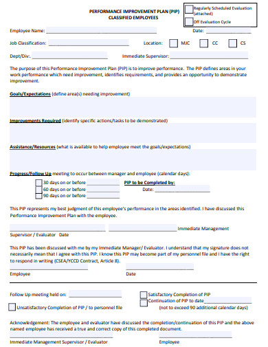 21+ Performance Improvement Plan Templates - Google Docs, Word, Pages, PDF