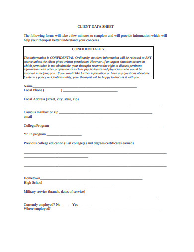 20+ Client Sheet Templates in Google Docs | Word | Pages | PDF | Google ...