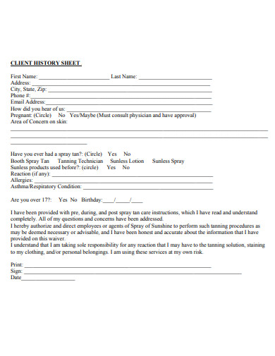 20+ Client Sheet Templates in Google Docs | Word | Pages | PDF | Google ...