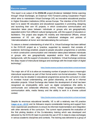 10+ Training Executive Summary Templates in PDF