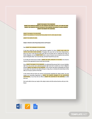 9+ Contact Letter Templates - Google Docs, Word, Pages, PDF