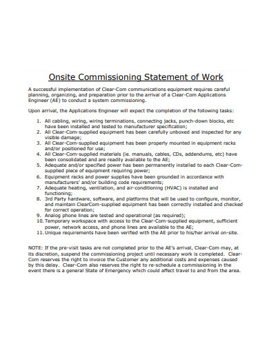 14+ Work Statement Templates in Google Docs | Word | Pages | PDF