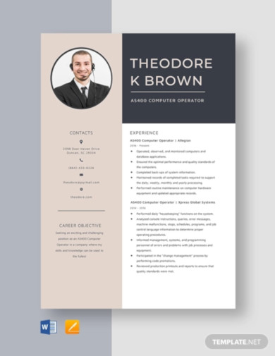 Microsoft Word Resume Template - 59+ Free Samples, Examples, Format ...