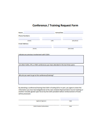 16+ Training Request Form Templates in PDF
