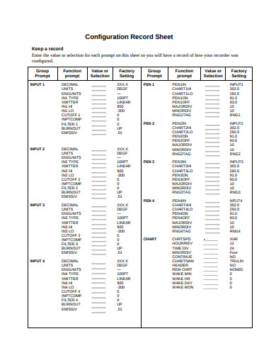 18+ Record Sheet Templates in Google Docs | Word | Pages | PDF