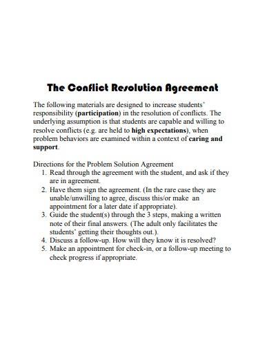 15+ Resolution Agreement Templates - Google Docs, Word, Pages, PDF