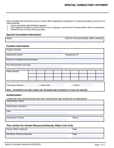 FREE 19+ Consultant Form Templates in PDF