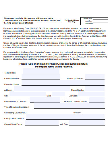 FREE 19+ Consultant Form Templates in PDF