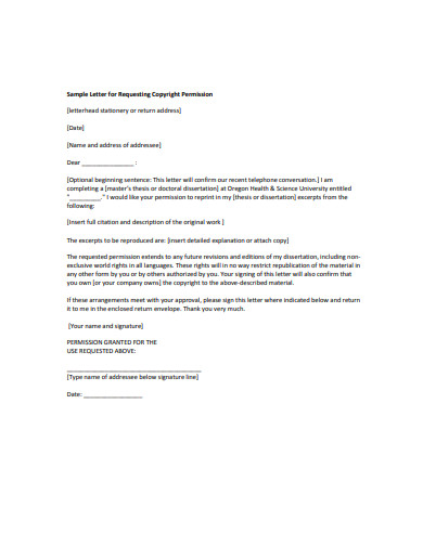 18+ Permission Letter Templates - Google Docs, Word, Pages, PDF