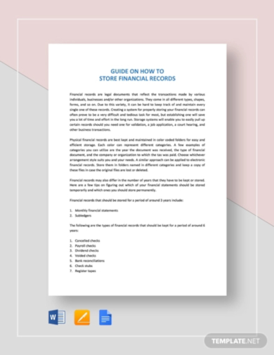 10+ Record Keeping Checklist Templates - PDF, Google Docs, Word, Pages