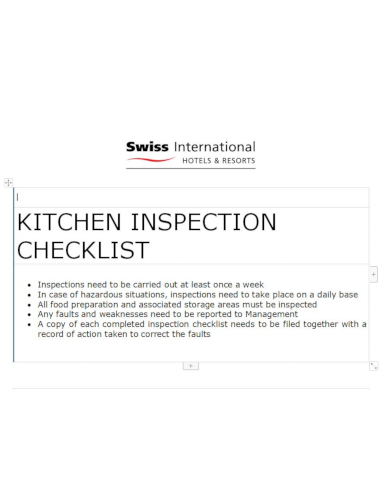 12+ Kitchen Checklist Templates - Google Docs, Word, Pages, PDF