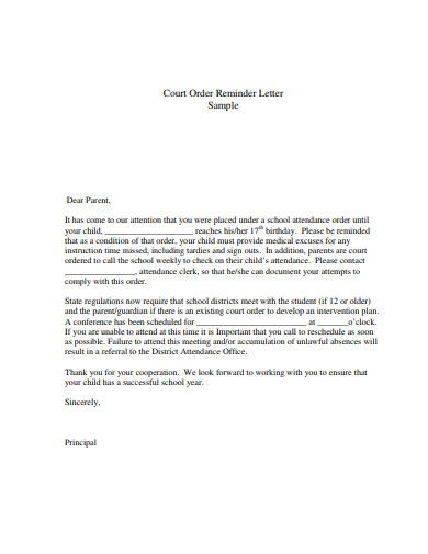 13+ Reminder Letter Templates in Google Docs | Word | Pages | PDF