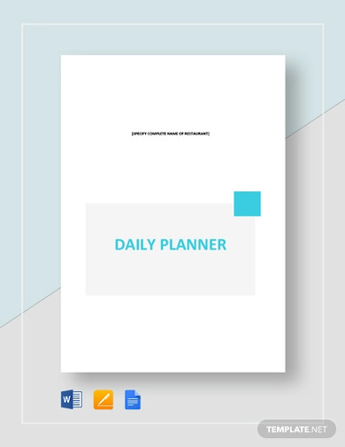 33+ Daily Planner Templates in Google Docs | Google Sheets | XLS | Word ...