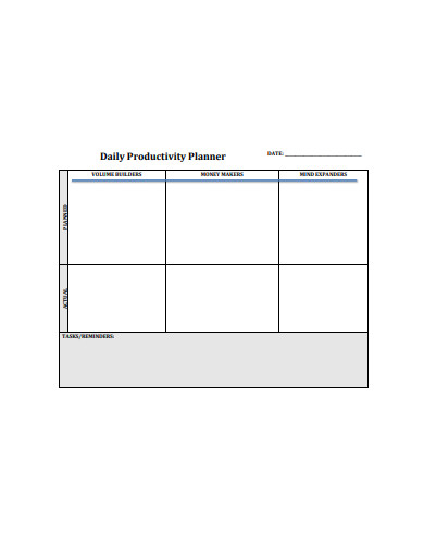 33+ Daily Planner Templates in Google Docs | Google Sheets | XLS | Word ...
