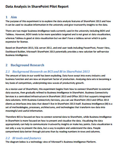 6 Data Analysis Report Templates In Google Docs Word Pages PDF